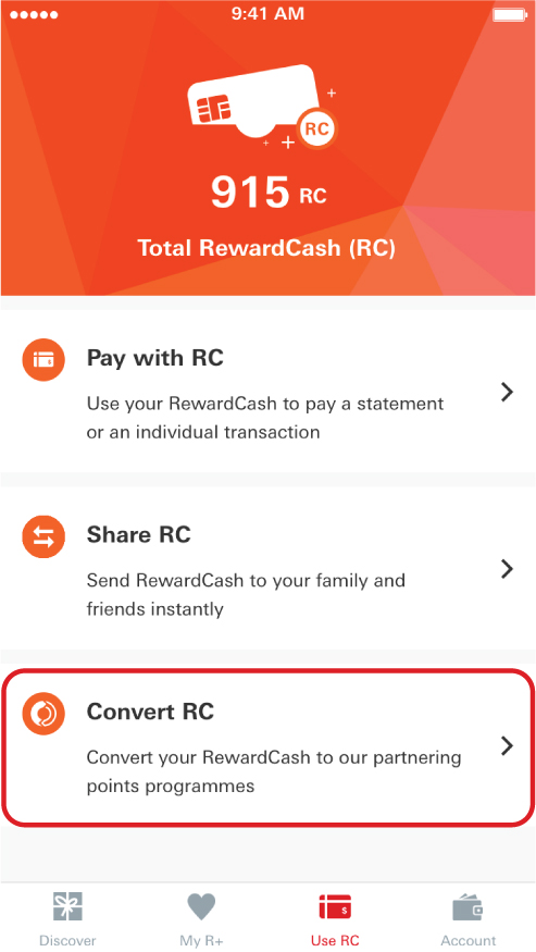 HSBC Reward+ App - Feature - Connect your MoneyBack App account