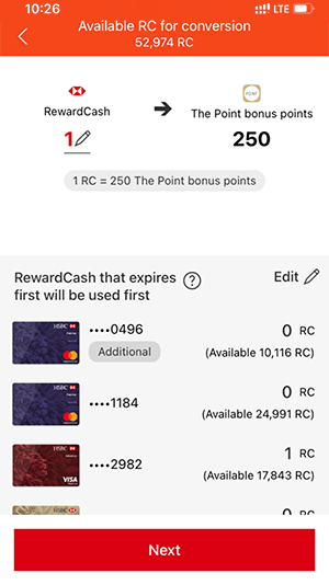 Convert RewardCash into merchant partner loyalty points - Feature ...